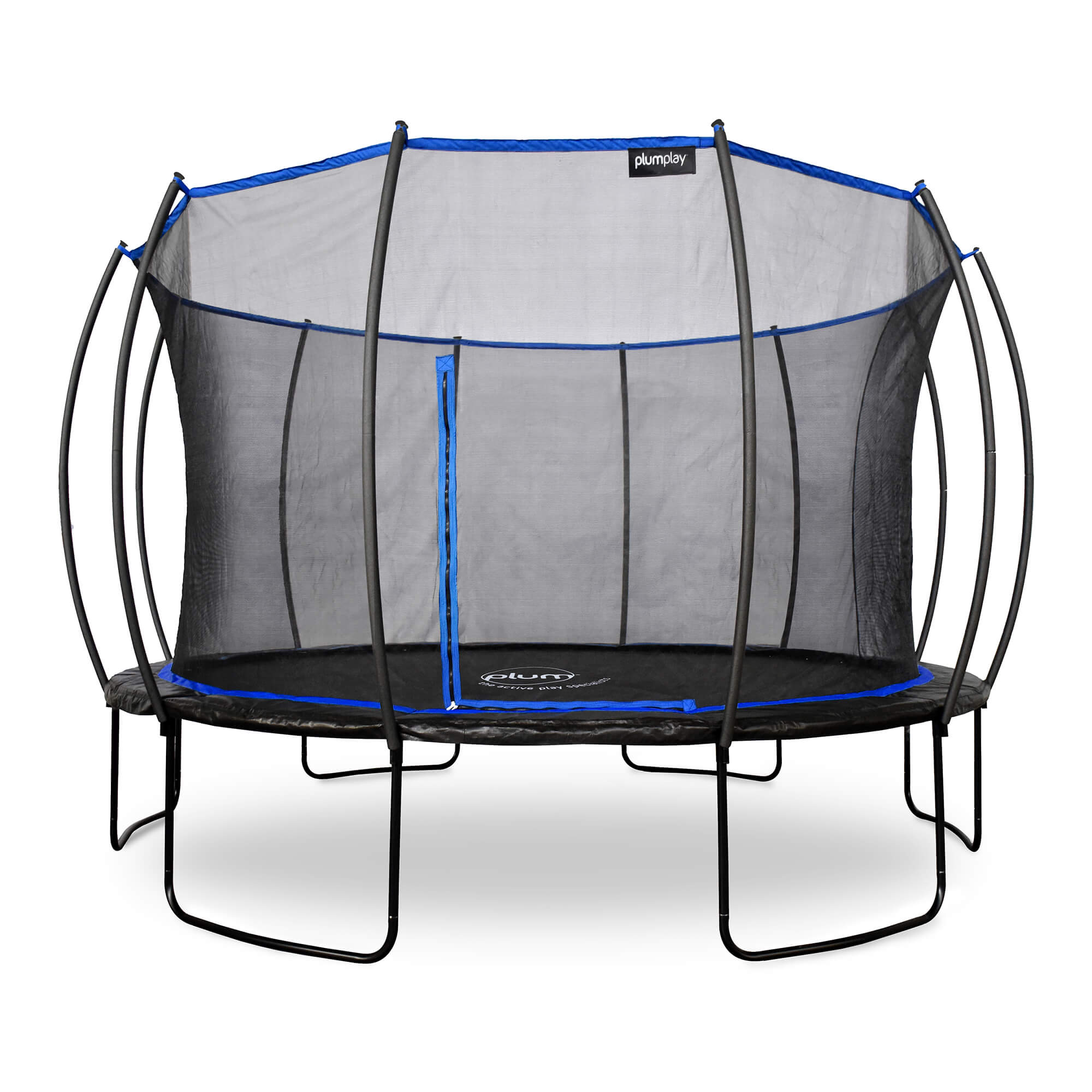 Plum 14ft Deluxe Springsafe® Trampoline with Enclosure – The Best Backyard