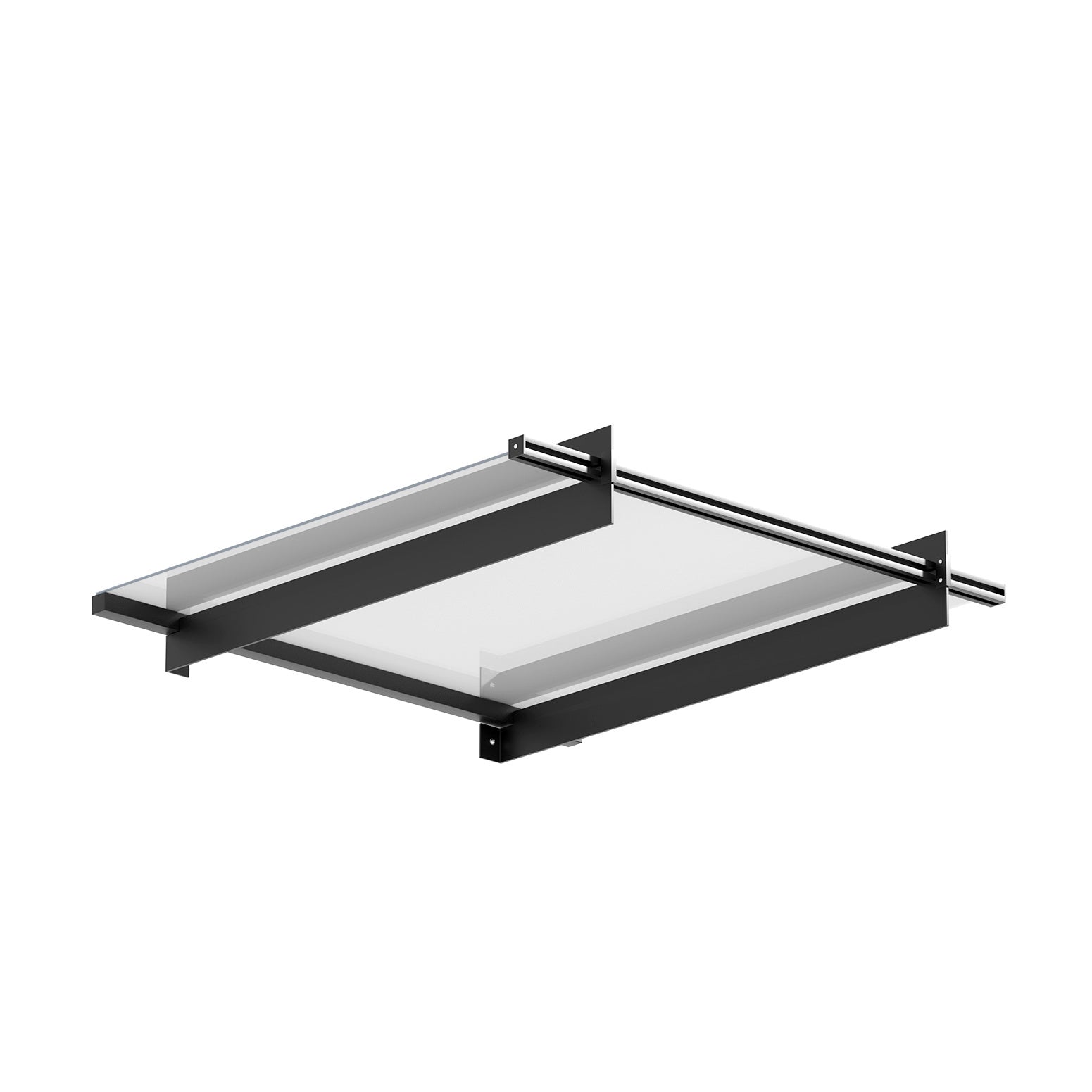 Instahut 1m x 1m Window / Door Awning Canopy 1mx1m - Flat - Transparen ...