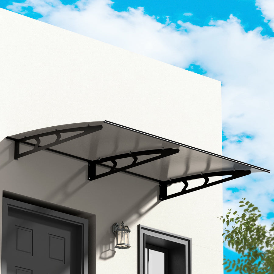 Instahut 1m x 2m Window / Door Awning Canopy - Grey Metal Frame – The ...