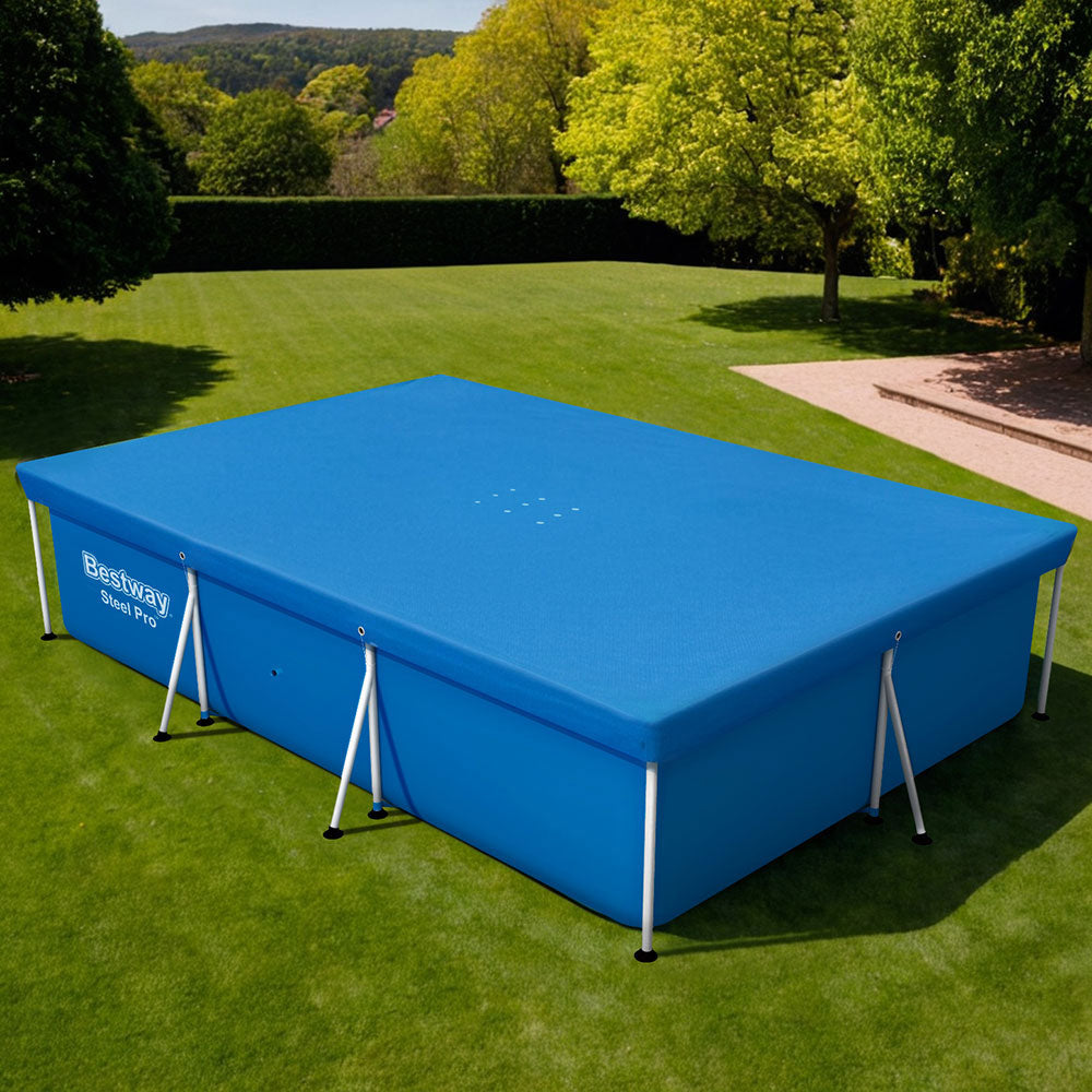 Bestway Pool Cover 58106 Fits 3x2.01m Above Ground Swimming Pool PE Bl ...