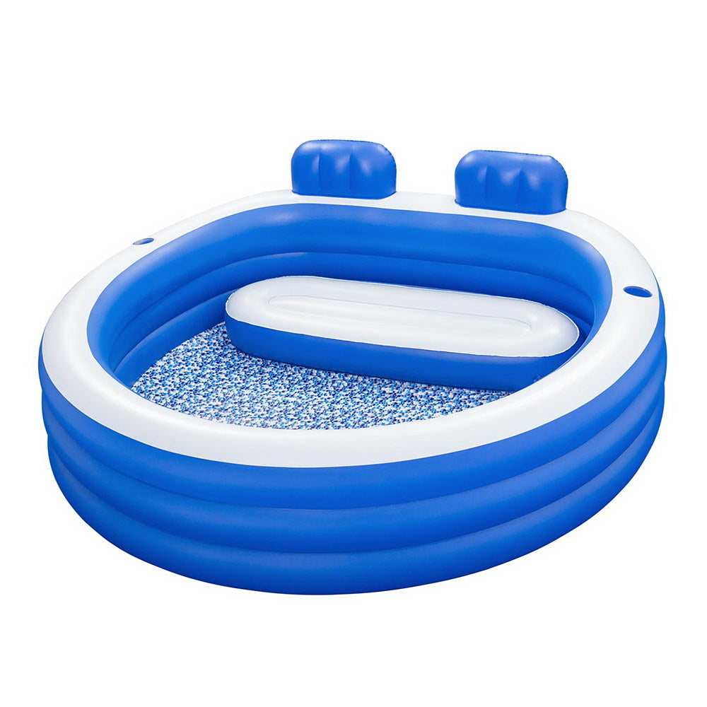 Bestway Kids Inflatable Pool - with Bench Seat & Cup Holder - 231x219c ...