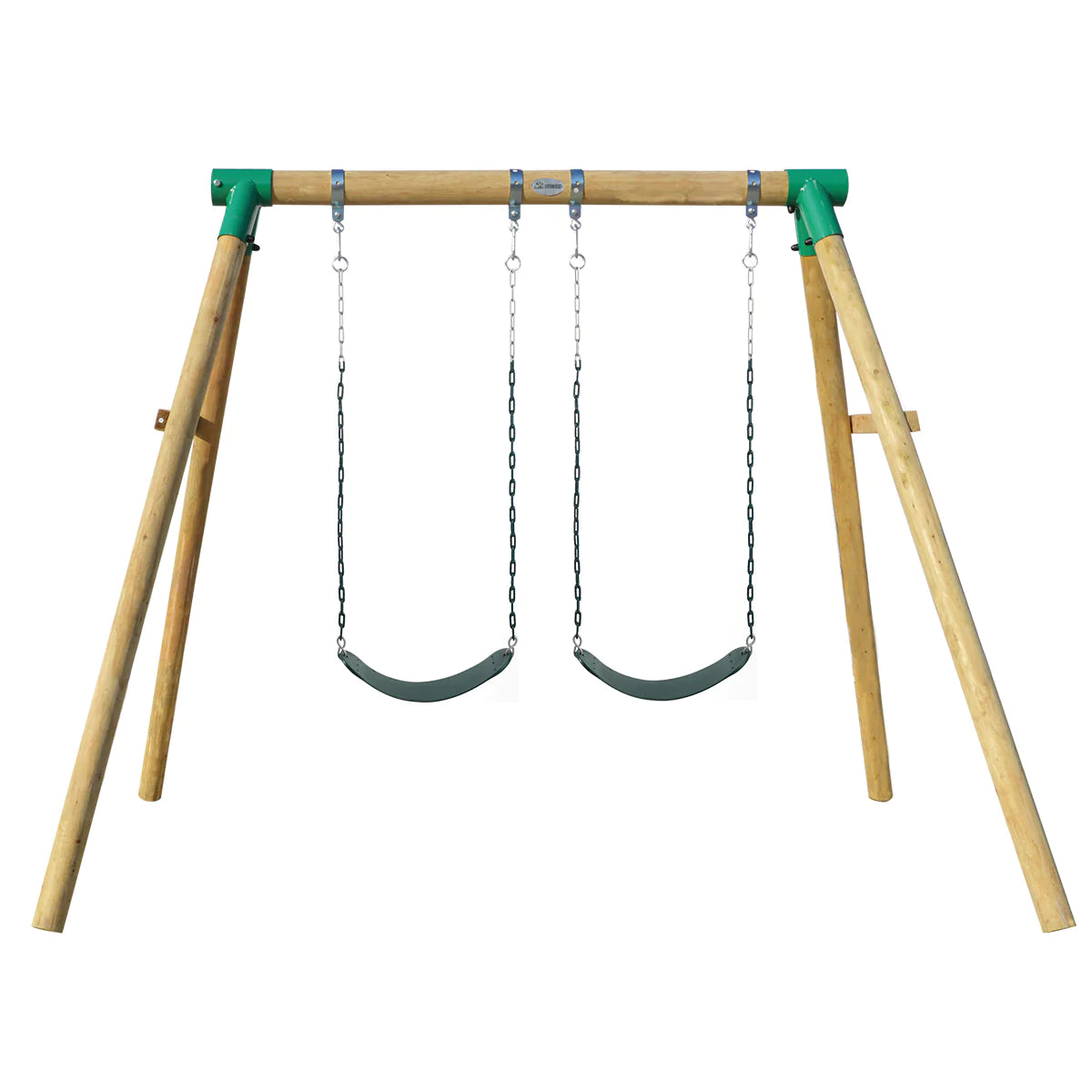 Amber 3 Double Belt Timber Swing Set - Lifespan Kids – The Best Backyard