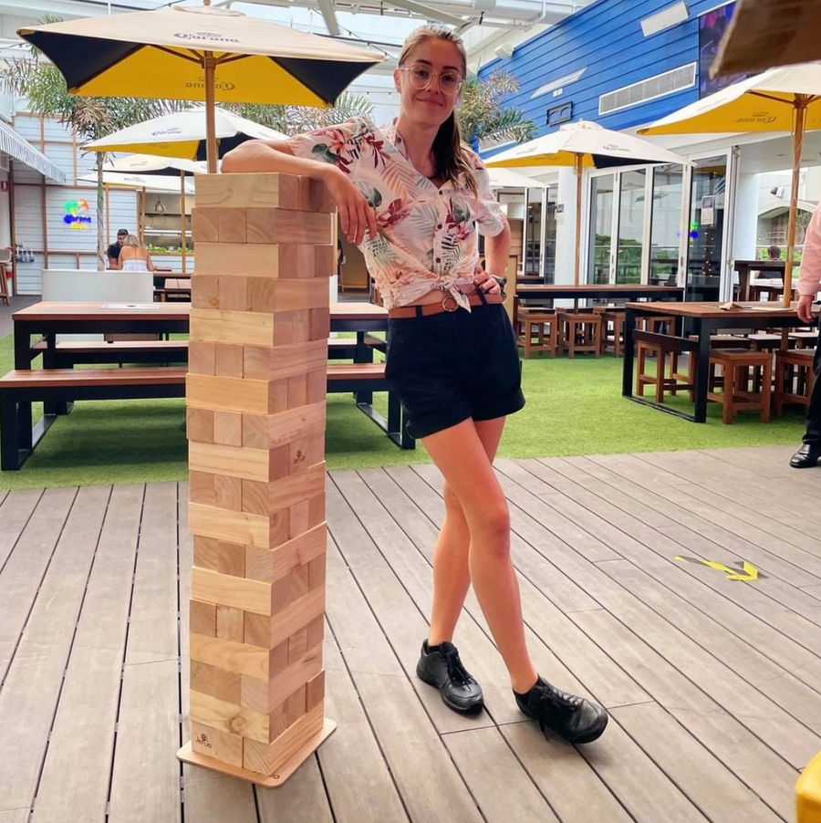 54 Piece Giant Jenjo Outdoor Wood Block Game 127cm – The Best Backyard