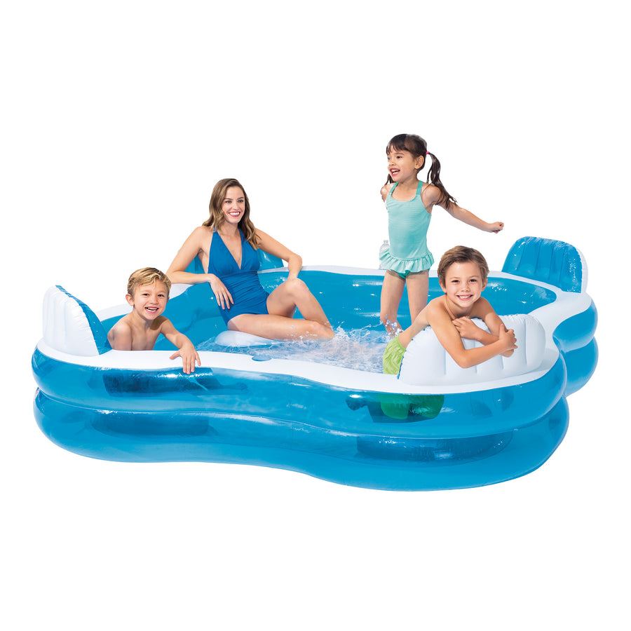 Intex Swim Center - Square Inflatable Pool/ Lounge – The Best Backyard