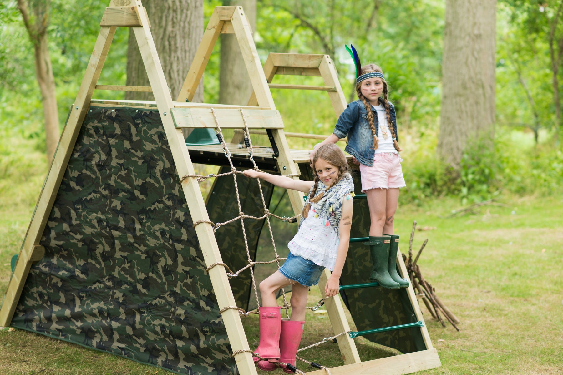 Climbing Pyramid with Swings and Slide – The Best Backyard