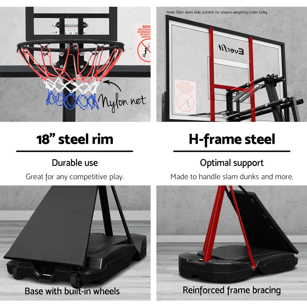 3.05M Pro Portable Adjustable Basketball Hoop Stand FREE SHIPPING – The ...