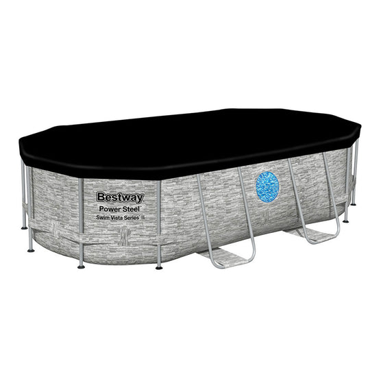 Bestway Steel Frame Above Ground Pool (4.27m x 2.5m x 1m / 7250L) - In ...