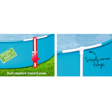Bestway Steel Frame Above Ground Kids Pool (1.5m x 0.4m / 580L) – The ...