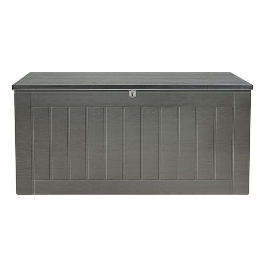 830L Outdoor Storage Box (Lockable / Bench Seat) - Grey – The Best Backyard